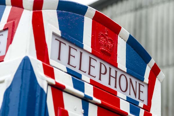 K6 Union Jack Telephone Box for Sale