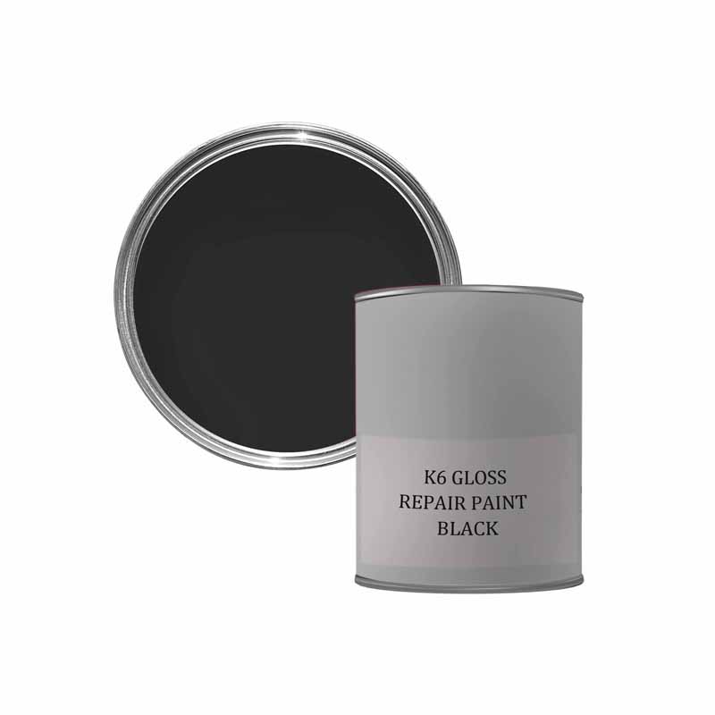 Red Telephone Box K6 GLOSS REPAIR PAINT - BLACK 500ML